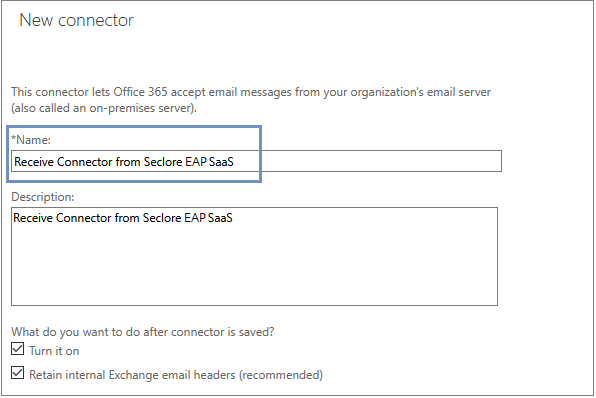 Configuring a Receive Connector